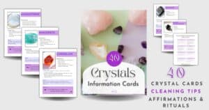 Printable Crystal Information Cards Freebie - Quest Mystic
