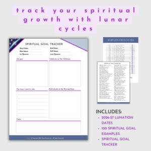 Master How to Use Lunar Cycles for Your Spiritual Goals Worksheet [FREE ...
